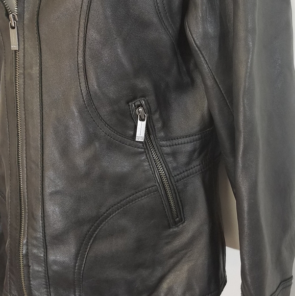 Andrew Marc | Jackets & Coats | Marc Of New York Jacket Leather Black ...